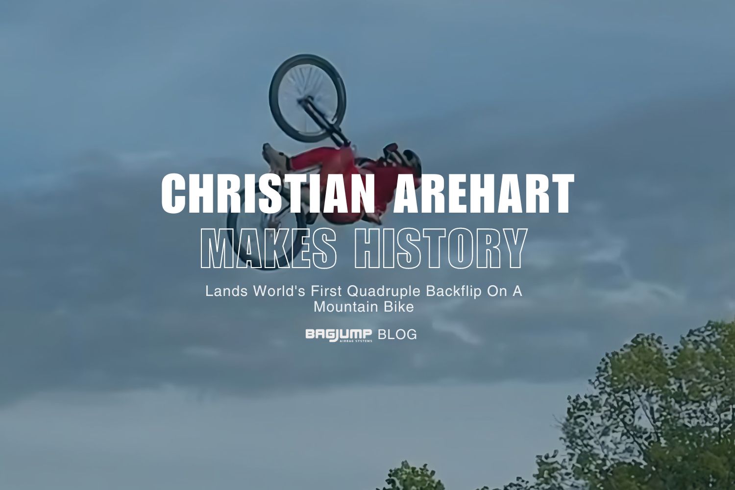 Christian Arehart lands World's First Quadruple Backflip
